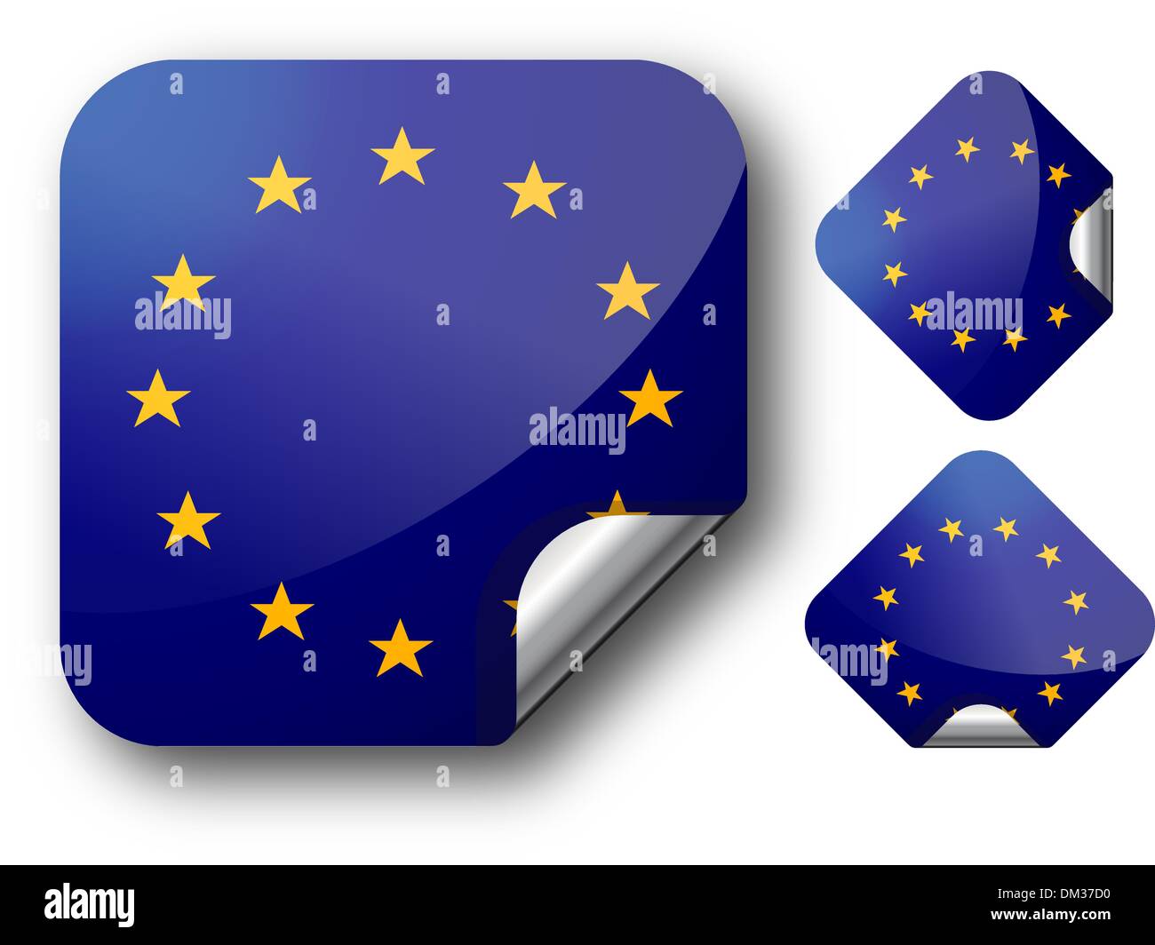 Sticker with EC flag Stock Vector Image & Art - Alamy