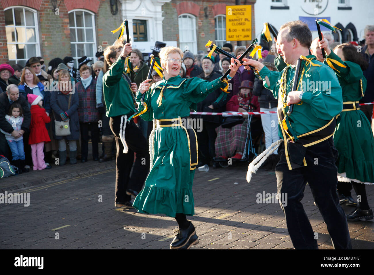The Chiltern 100s Morris Men perform at the Whittlesey Straw Bear ...