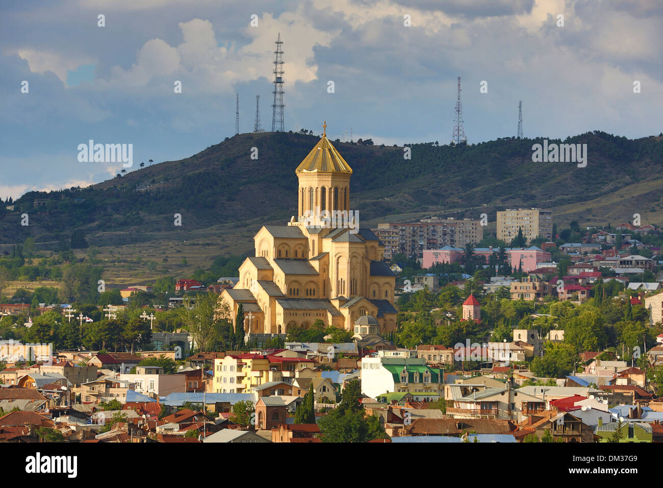 Sameba, Tbilisi, architecture, cathedral, city, downtown, Georgia ...