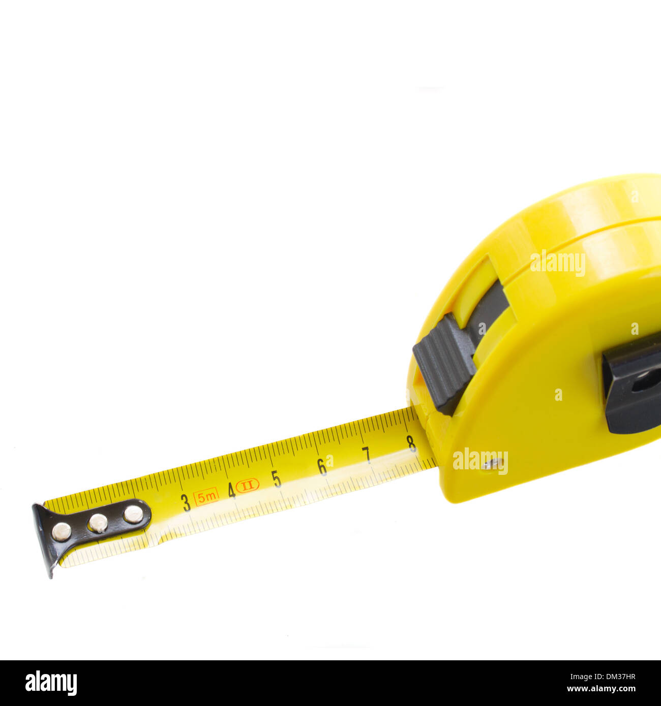 Yellow tape measure close up Stock Photo - Alamy