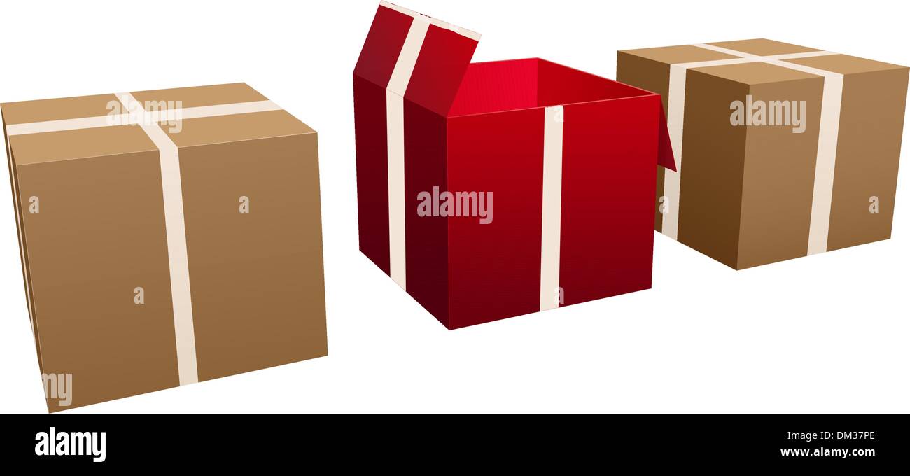 Recycled boxes Stock Vector Images - Alamy