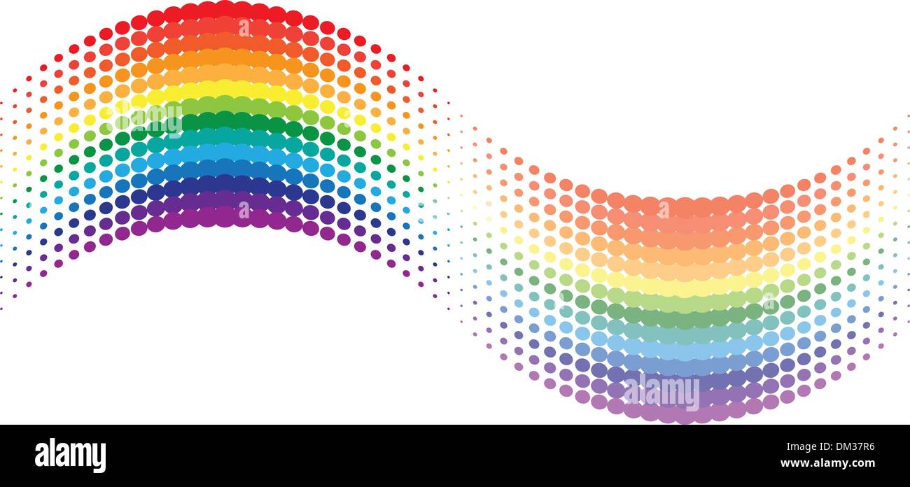 Halftone rainbow wave Stock Vector Image & Art - Alamy