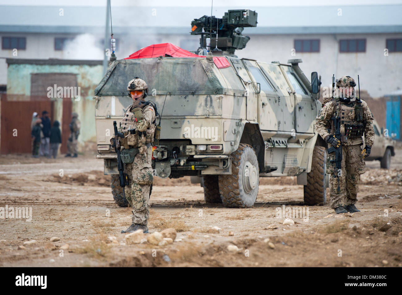 German soldiers patrol streets hi-res stock photography and images - Alamy