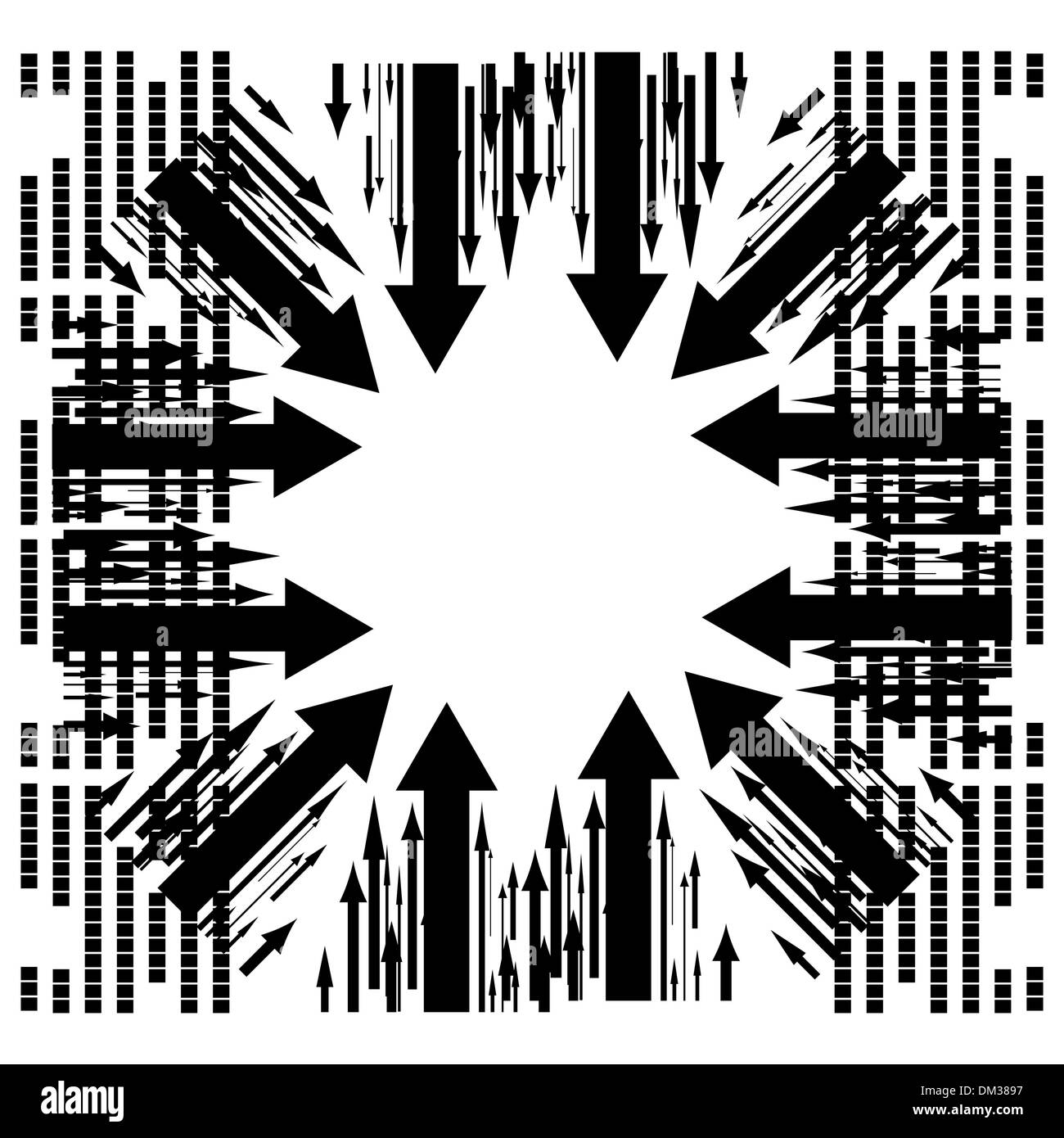 Abstract monochrome vector illustration Stock Vector Image & Art - Alamy