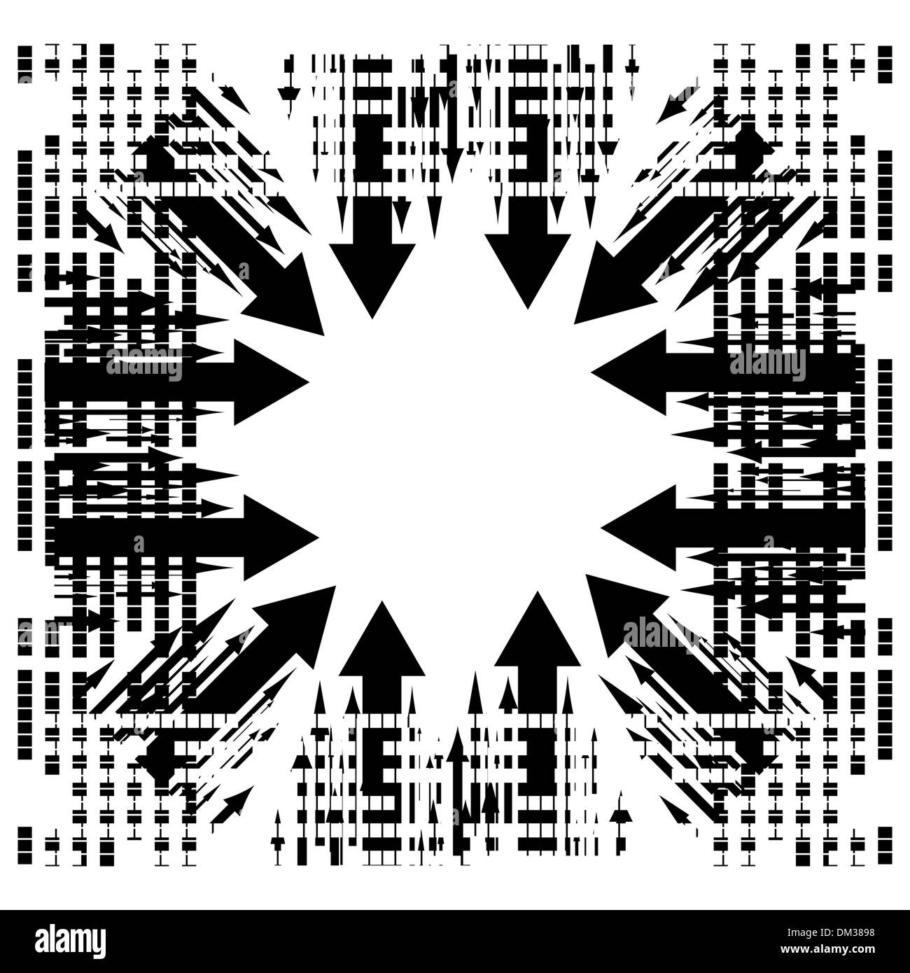 Abstract monochrome vector illustration Stock Vector Image & Art - Alamy