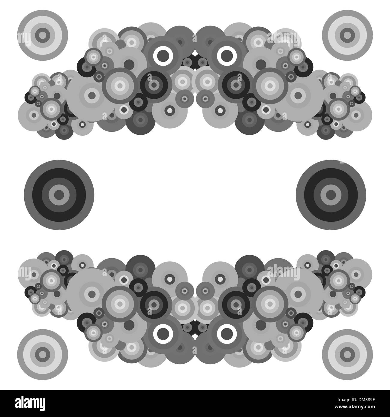 Vector abstract monochrome pattern Cut Out Stock Images & Pictures - Alamy