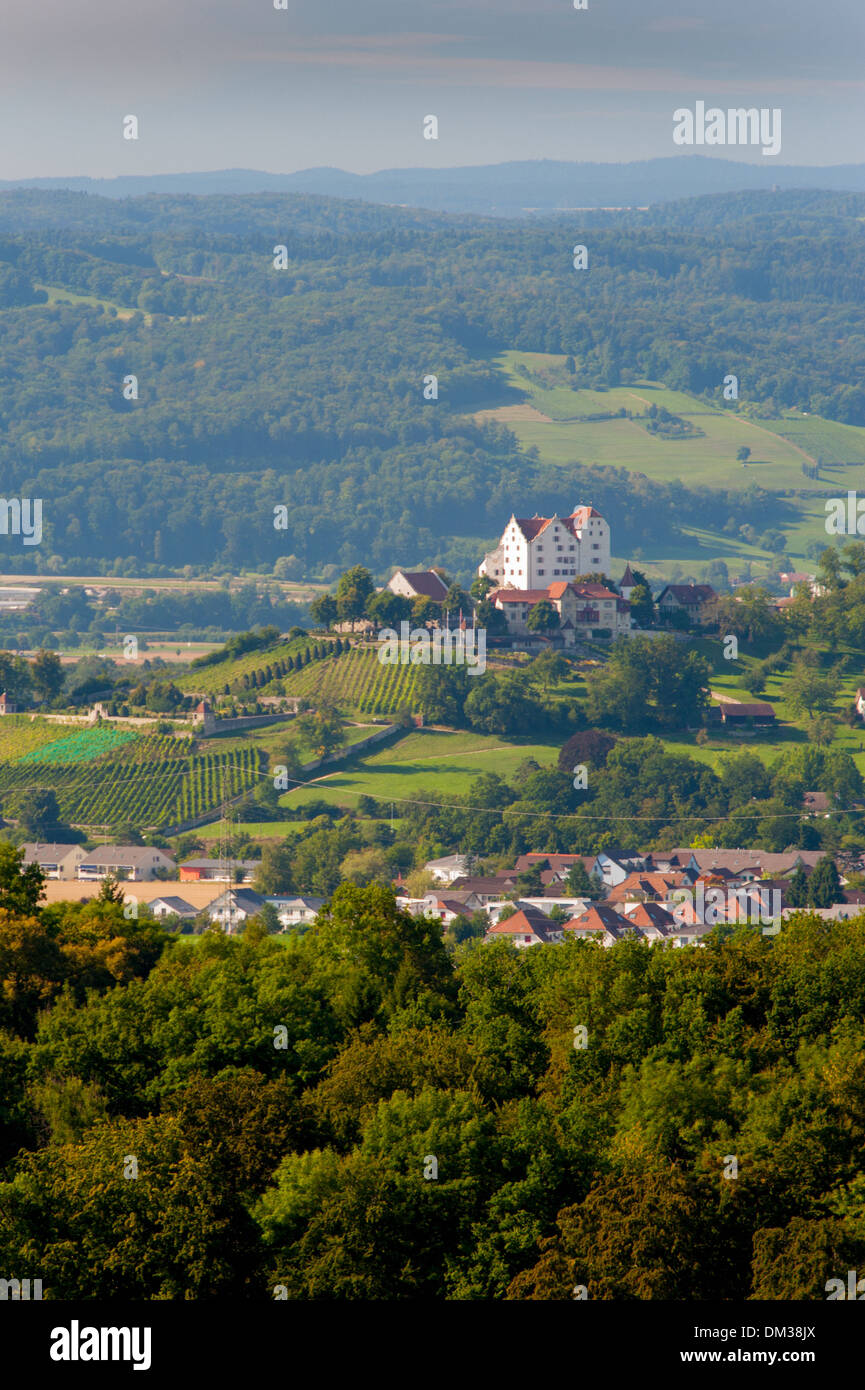 Aargau, Switzerland, Europe, castle, wildegg, wood, forest Stock Photo ...