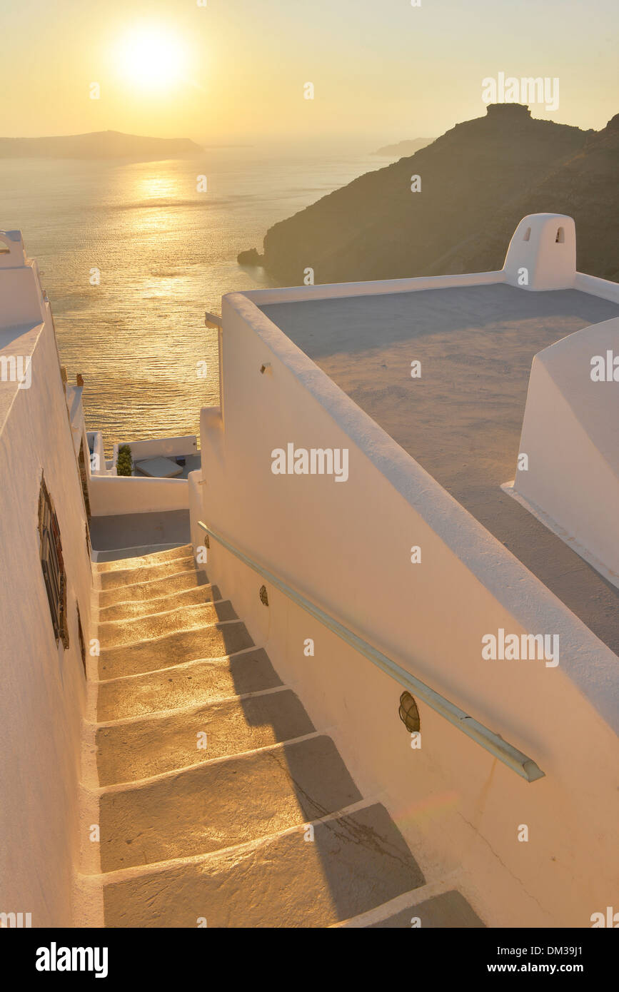 Santorini griechenland treppe hi-res stock photography and images - Alamy