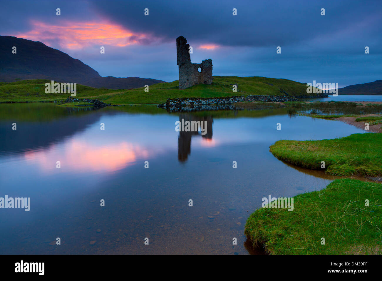 Ardvreck, Castle, Great Britain, Europe, Scotland, Loch Assynt, castle ...