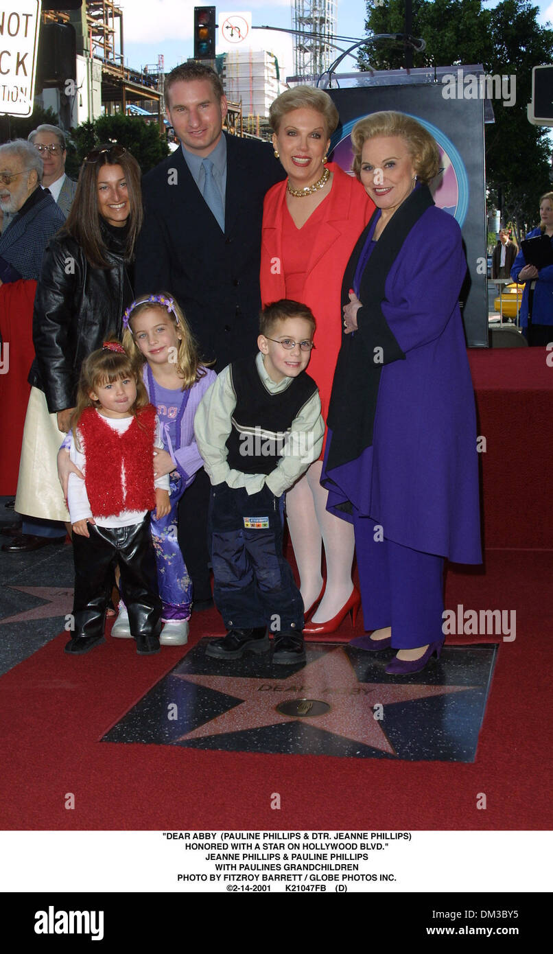 Feb. 14, 2001 - ''DEAR ABBY (PAULINE PHILLIPS & DTR. JEANNE PHILLIPS ...