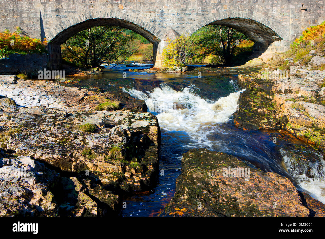 Loch Eriboll, Great Britain, Europe, Scotland, bridge, stone bridge ...