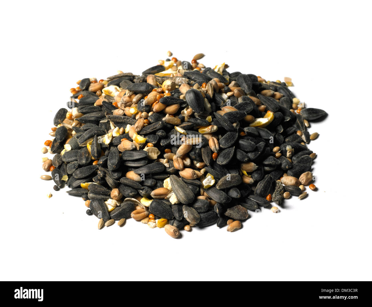 bird seed mix cut out white background Stock Photo - Alamy