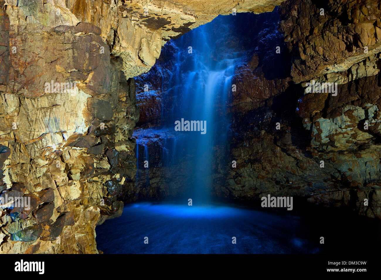 Smoo Cave, Great Britain, Europe, Scotland, rock, cliff, cave ...