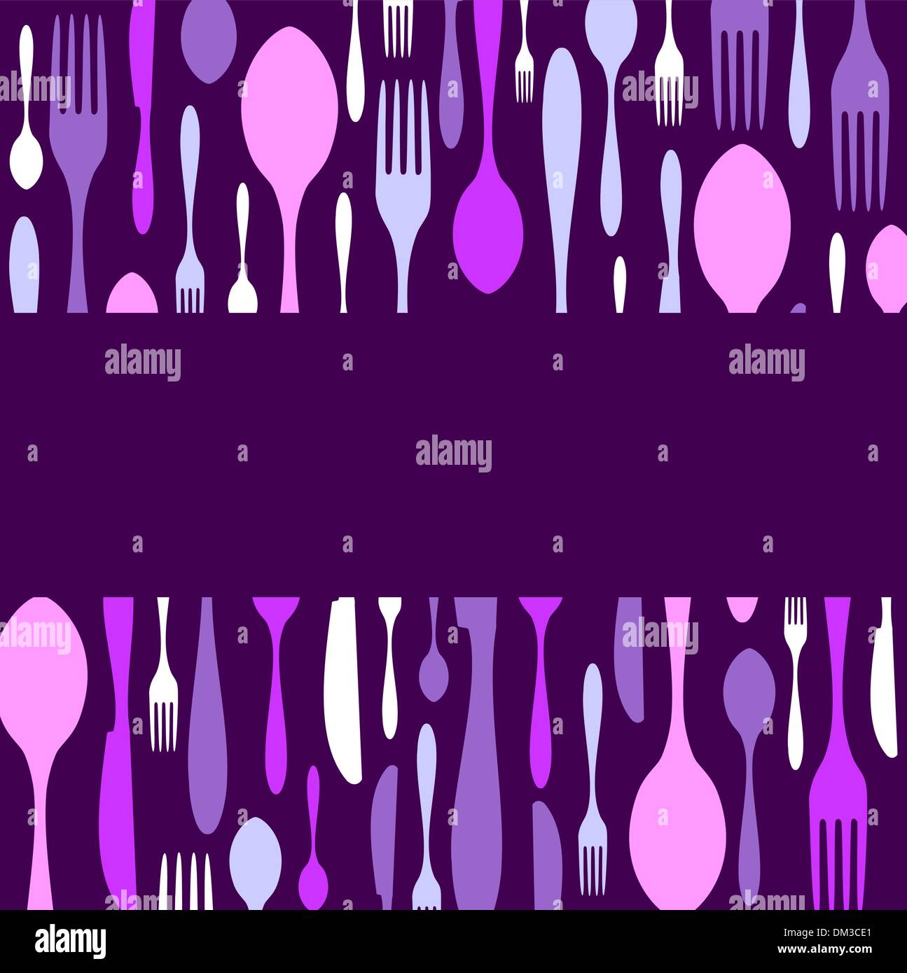 Restaurant menu cutlery pattern hi-res stock photography and images - Alamy