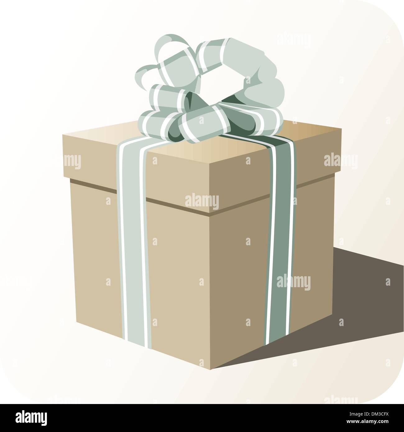 Blue elegant gift box Stock Vector Images - Alamy