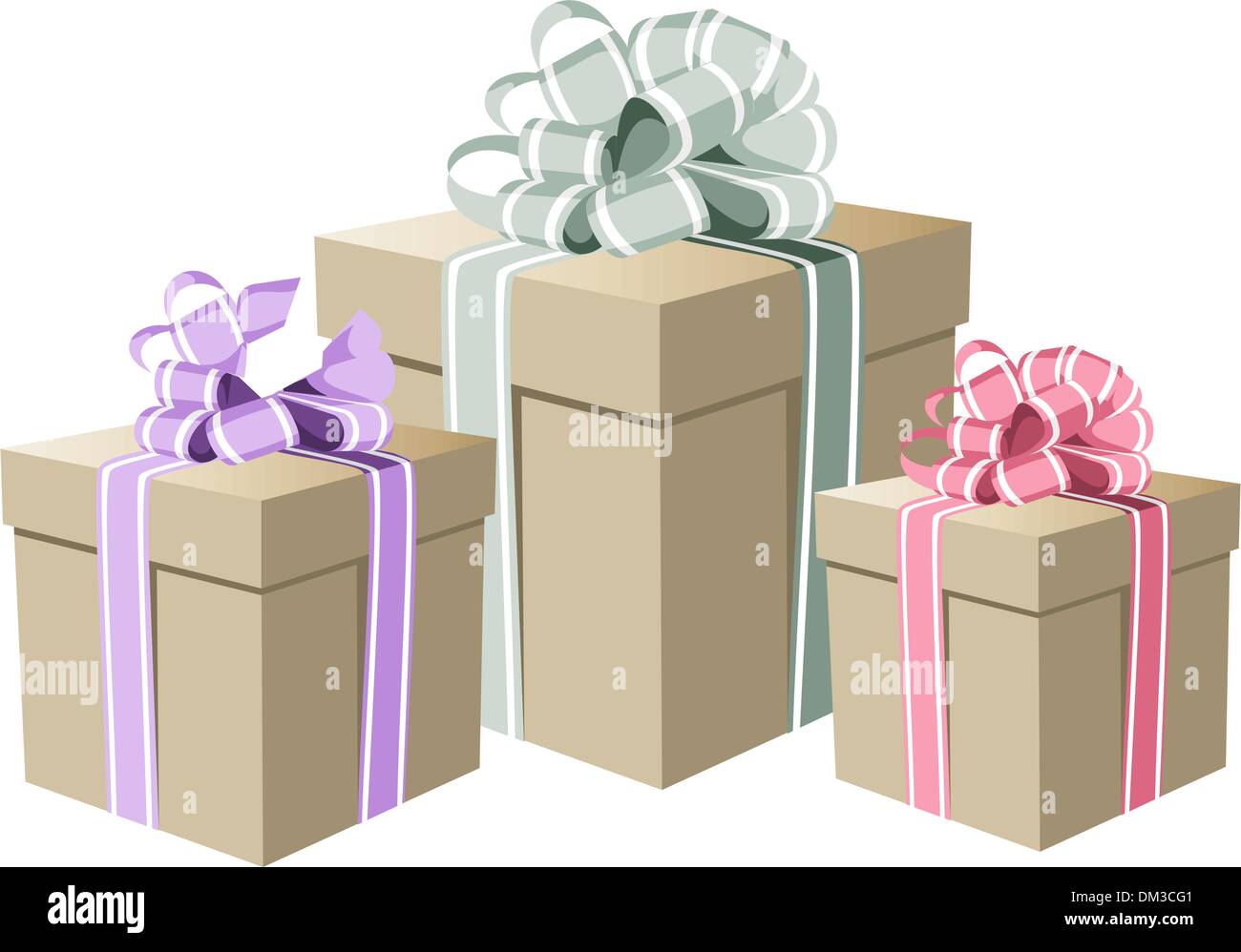 Gift boxes vector vectors hi-res stock photography and images - Alamy