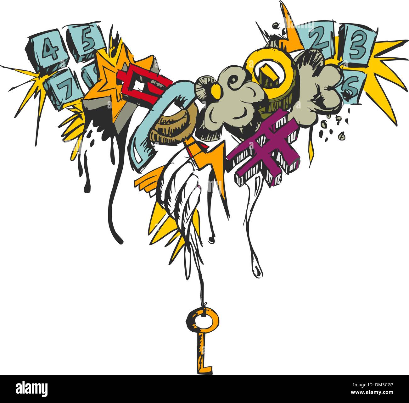 Grafitti writing Stock Vector Images - Alamy