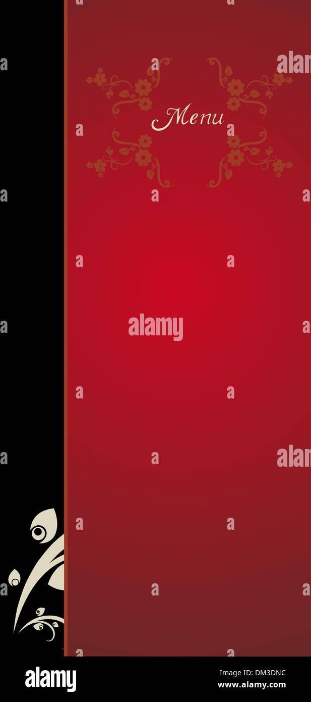 vintage menu cover design Stock Vector Image & Art - Alamy