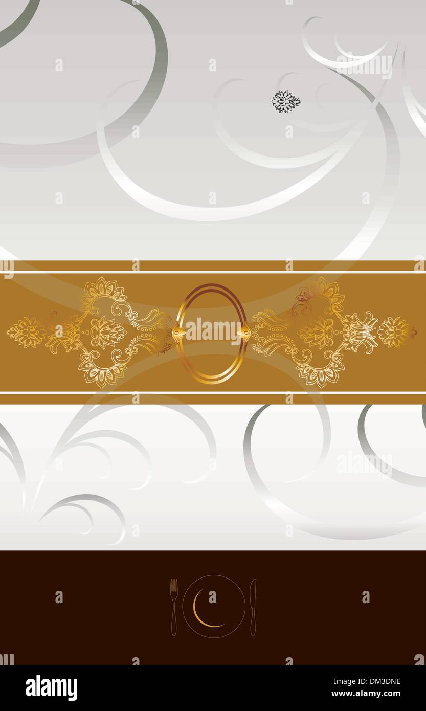 vintage menu cover design Stock Vector Image & Art - Alamy