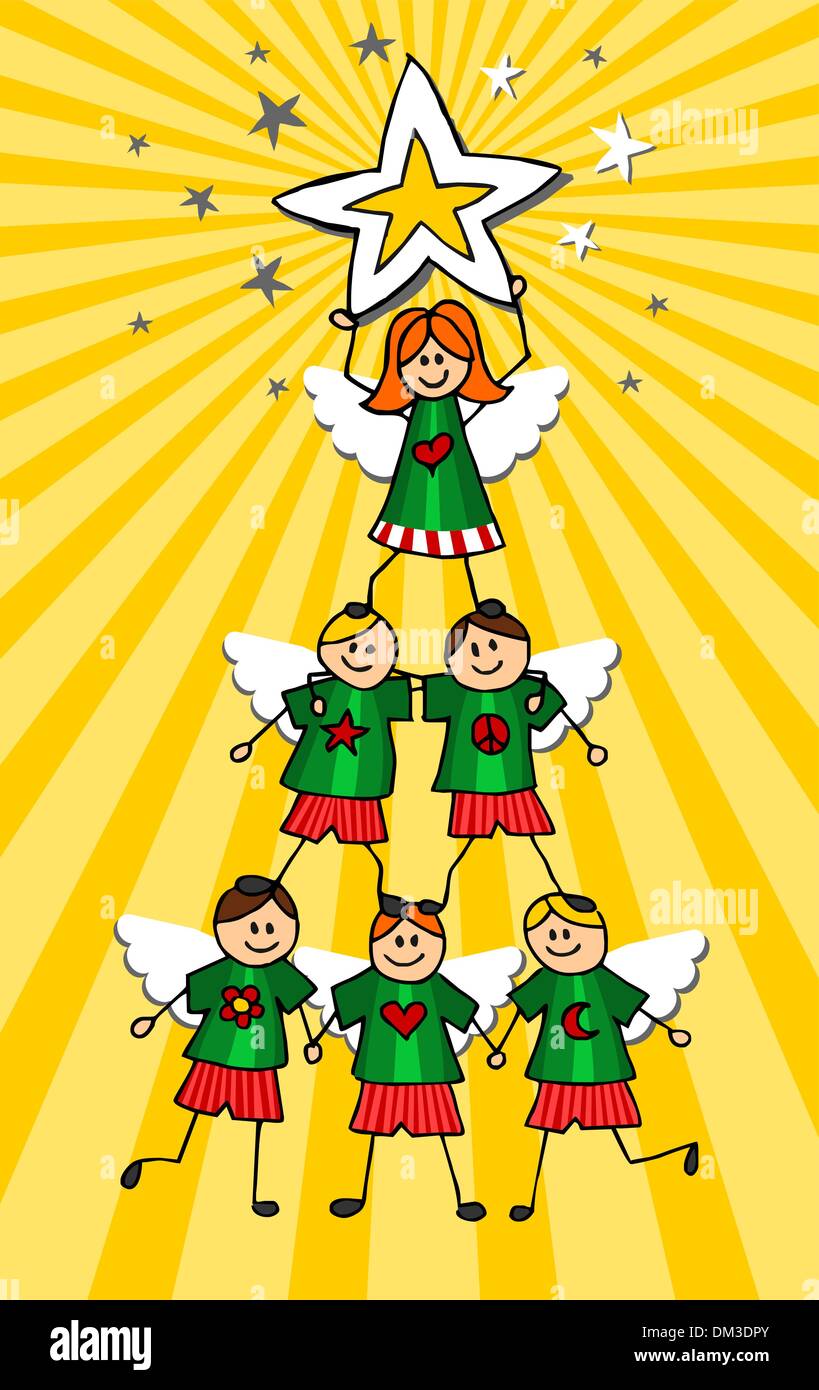 Smiling tree children Stock Vector Images - Alamy