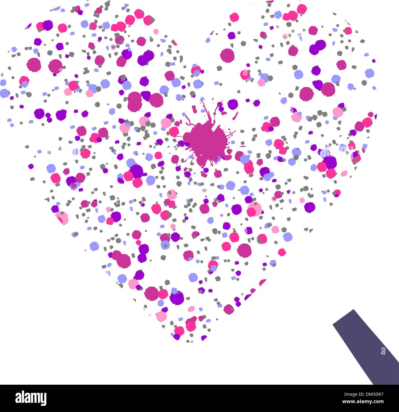 One heart shaped red Stock Vector Images - Alamy