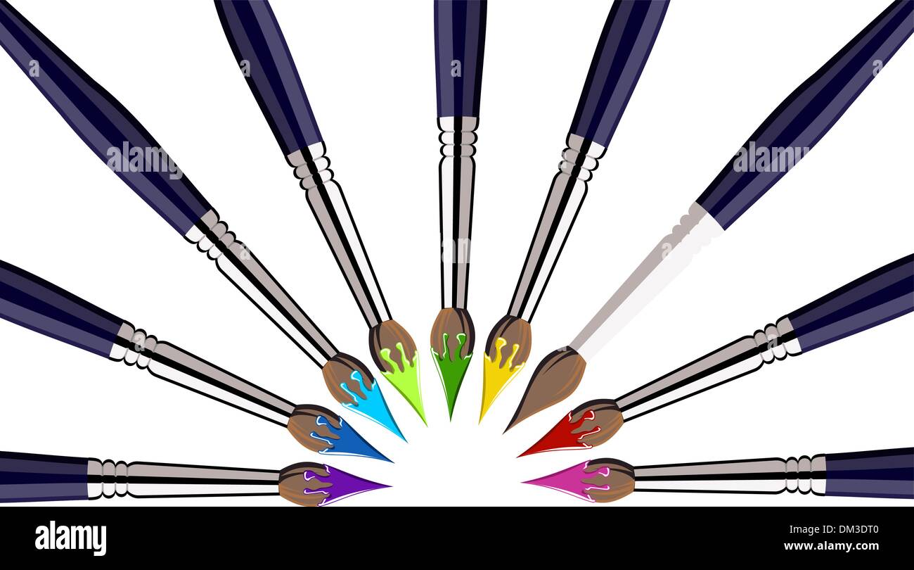 Blue and purple and white paint Stock Vector Images - Alamy