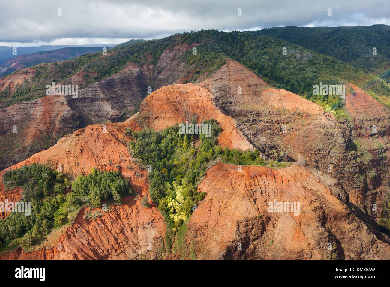 Waimea, canyon, USA, United States, America, Hawaii, Kauai, gulch, rock ...