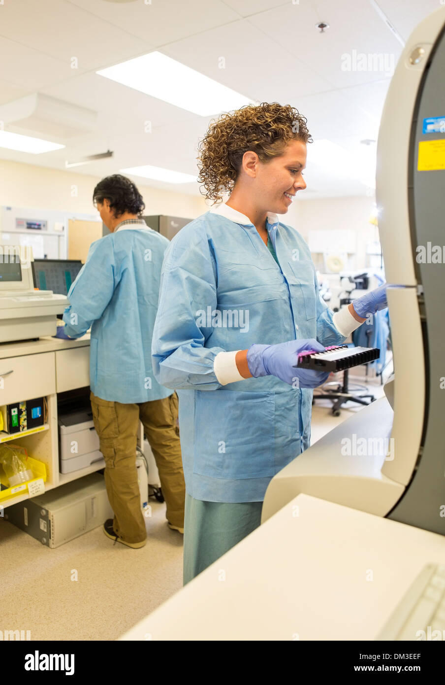 Coagulation Machine Test Analysis Stock Photo - Alamy