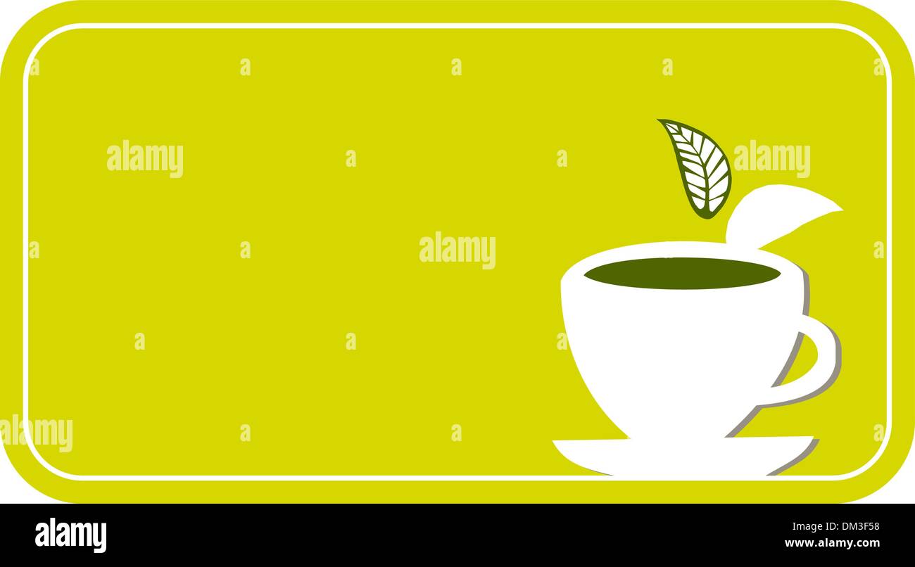 tea cup label Stock Vector Image & Art - Alamy