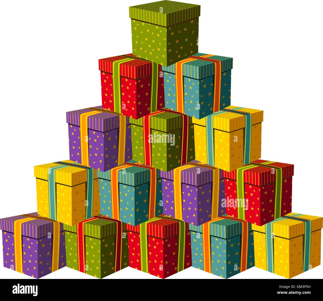 Gift box poinsettia flower Stock Vector Images - Alamy