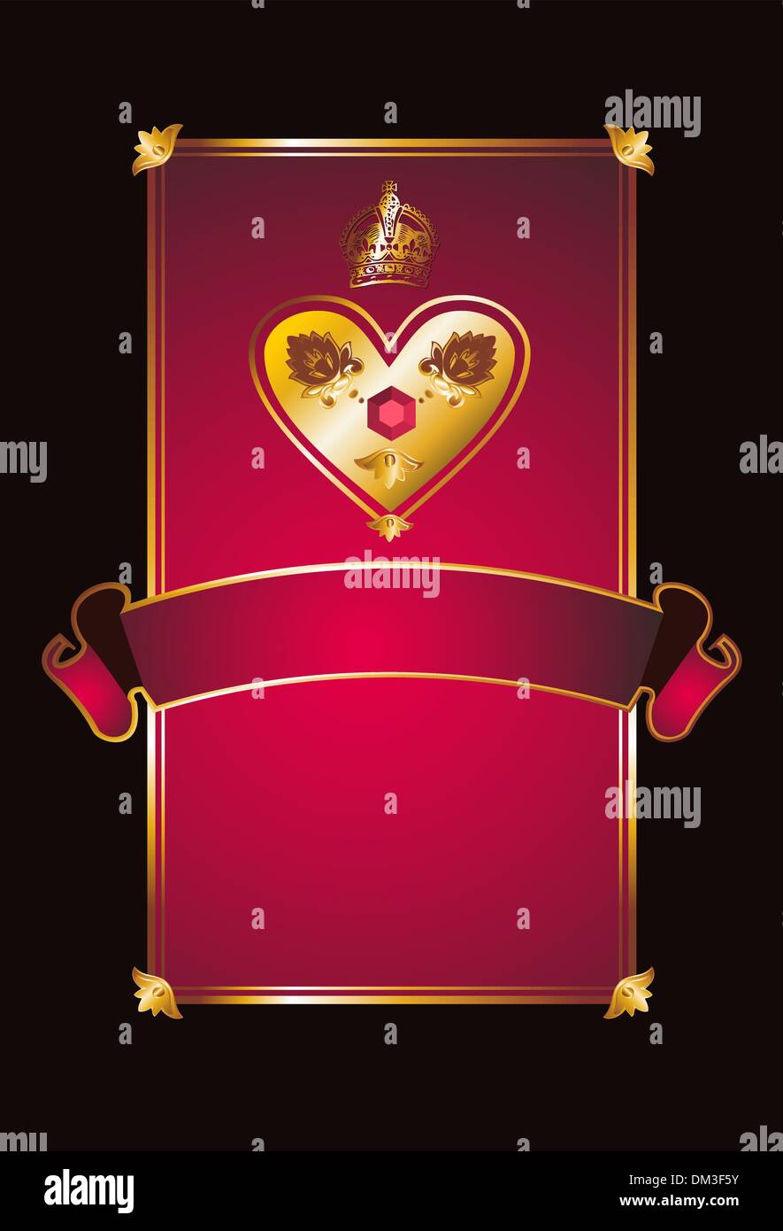 Romantic background golden circle Stock Vector Images - Alamy