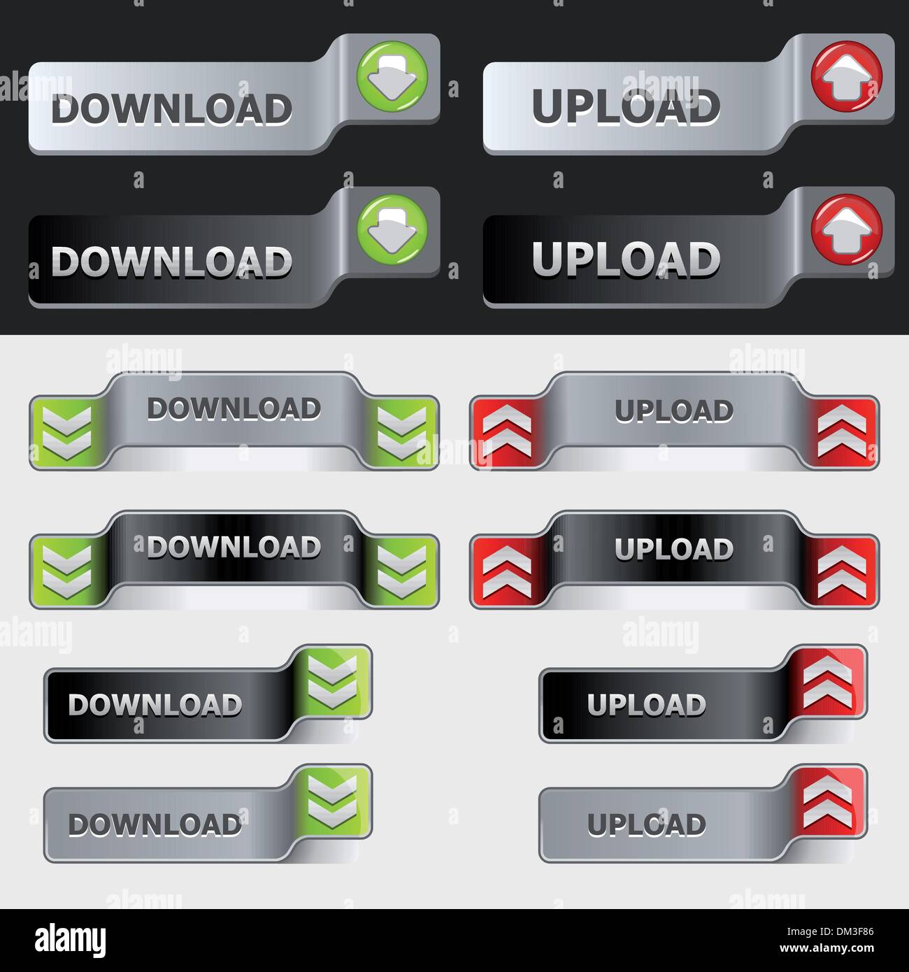 Upload button Stock Vector Images - Alamy