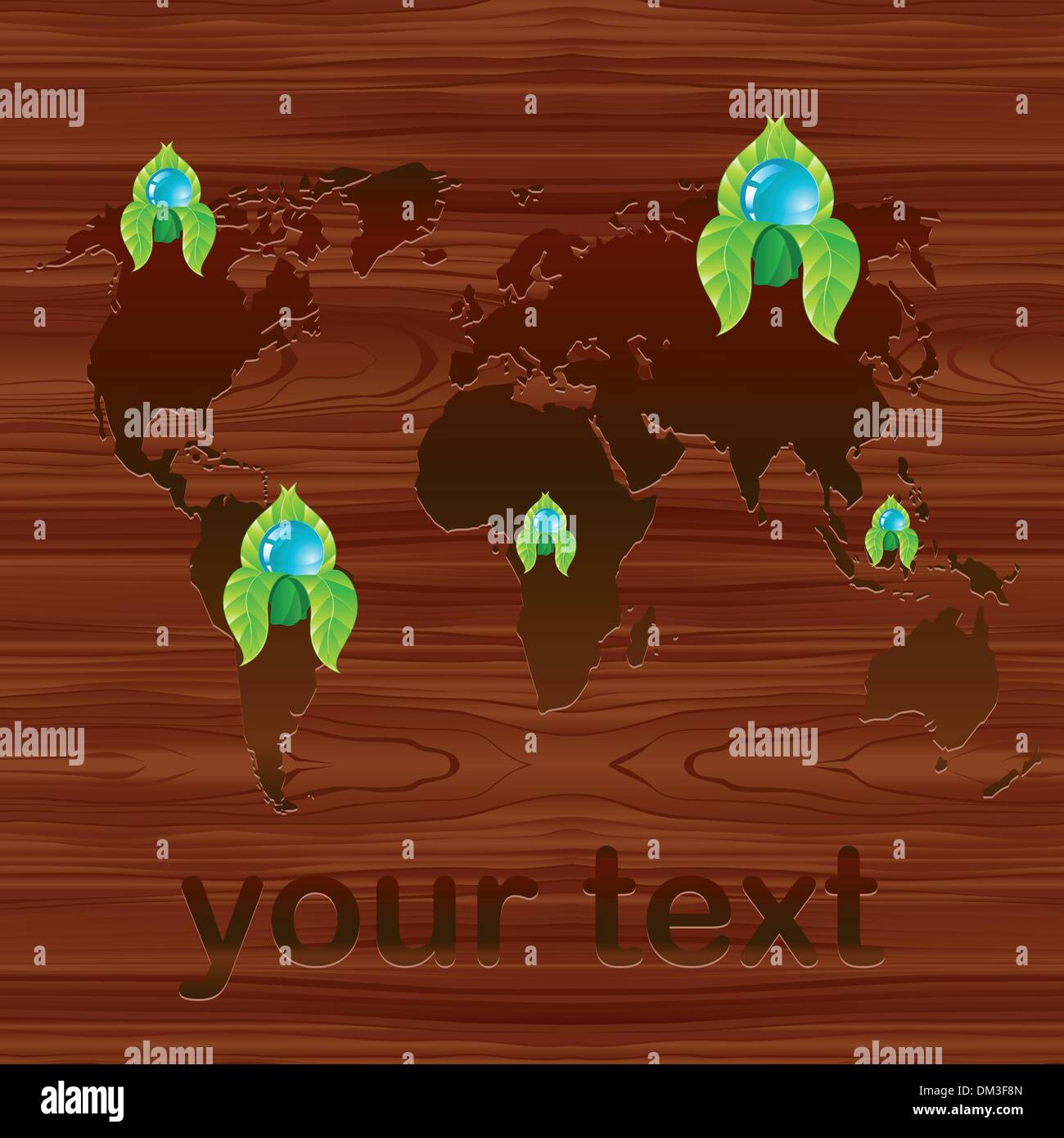 Map of the world vegetation Stock Vector Images - Alamy