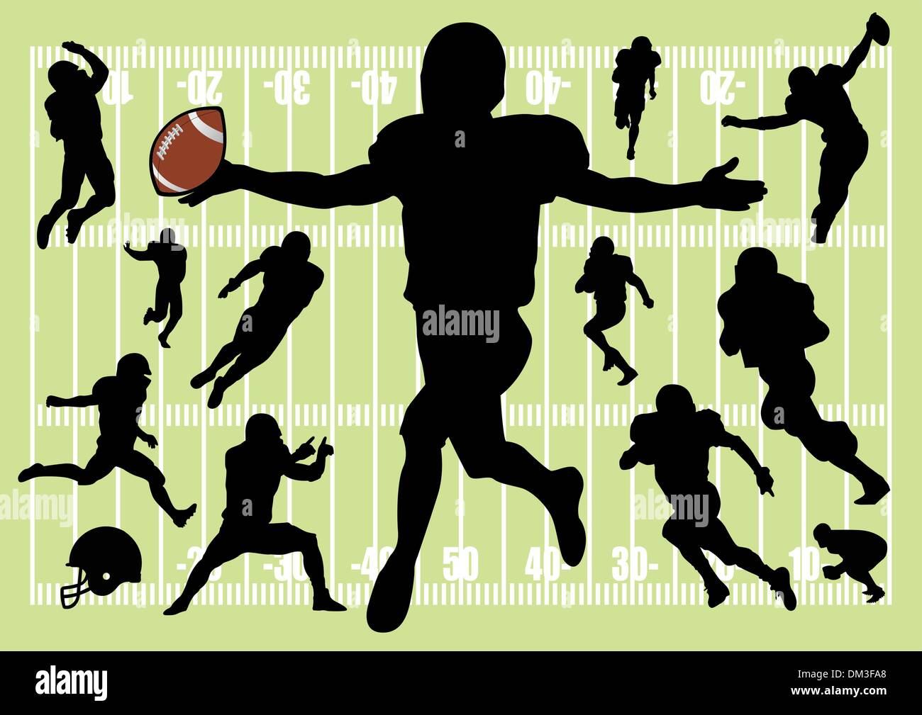 Nfl football vector vectors hi-res stock photography and images - Alamy