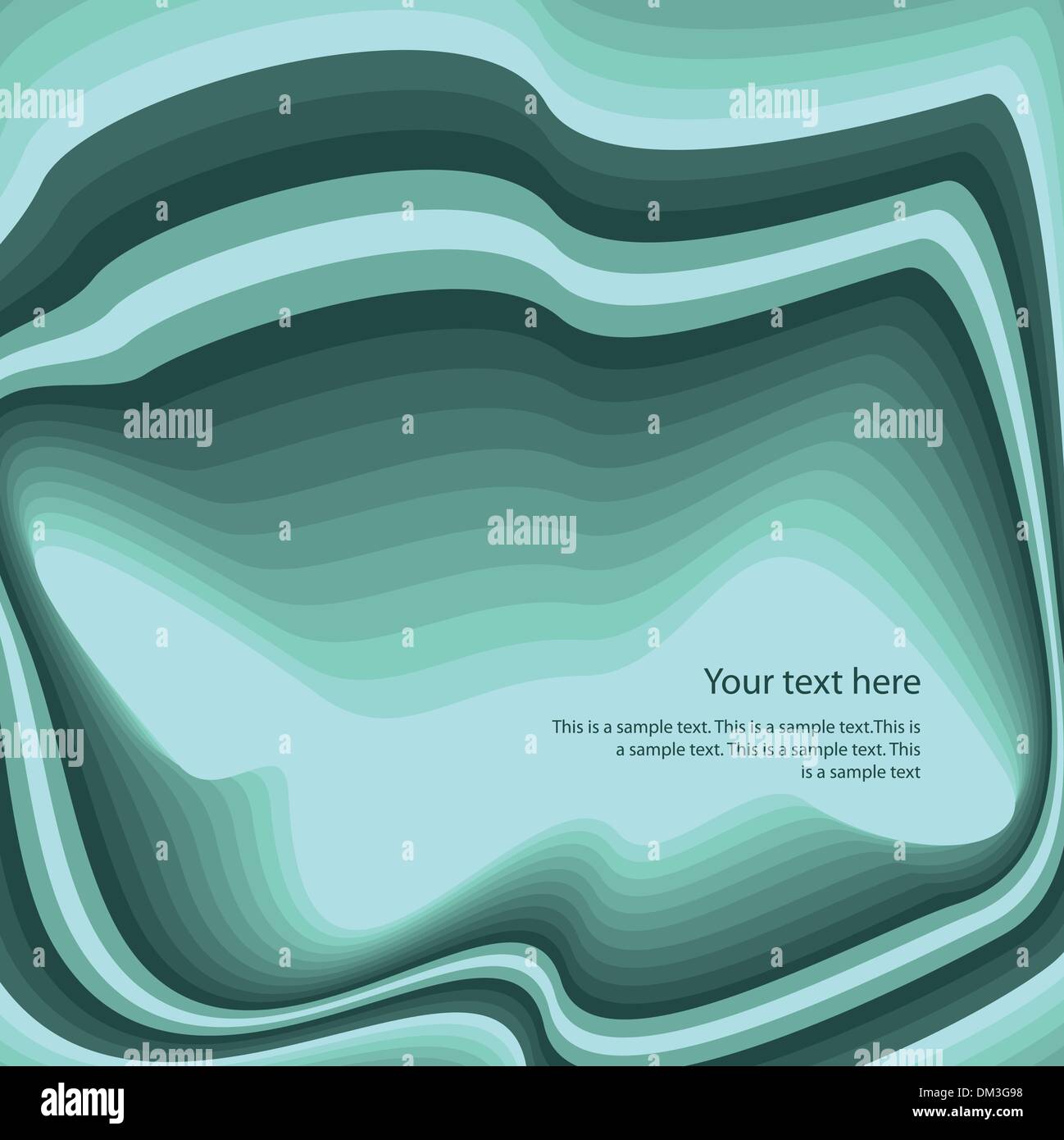 wavy blue green retro background Stock Vector Image & Art - Alamy