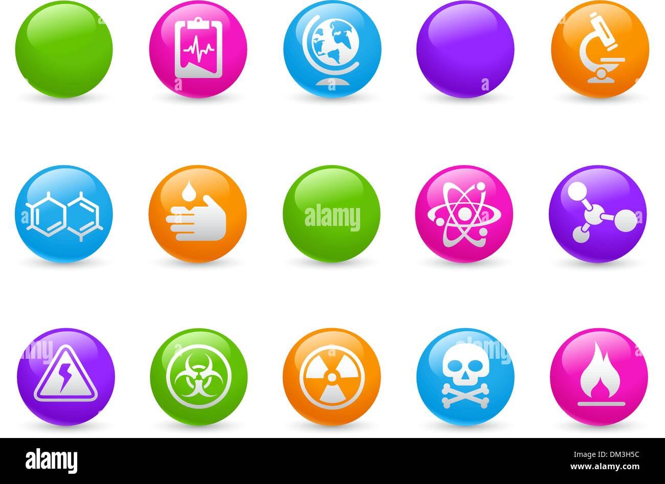 Science Web Icons // Rainbow Series Stock Vector Image & Art - Alamy