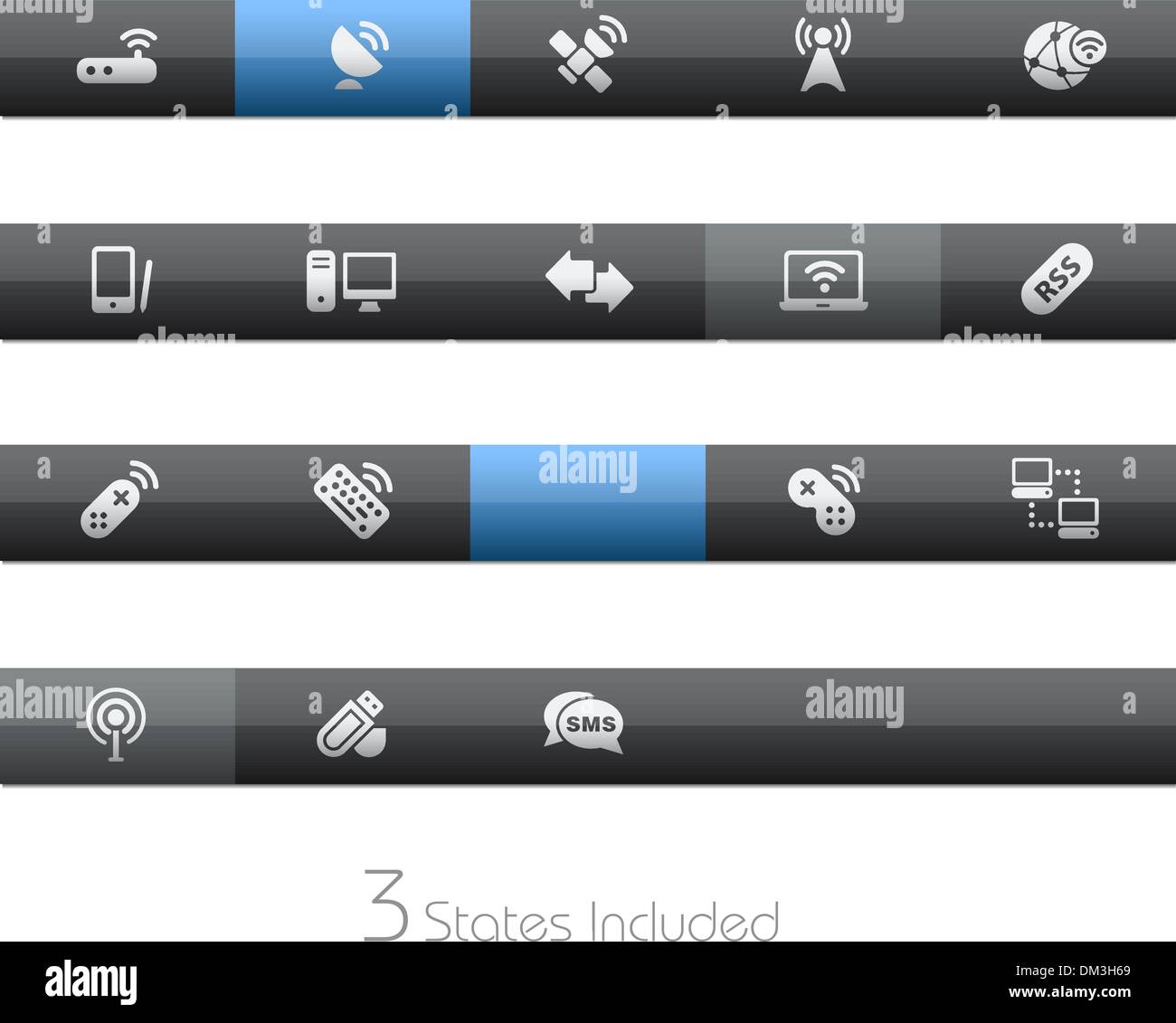 Wireless & Communications // Black Bar Series Stock Vector Image & Art ...