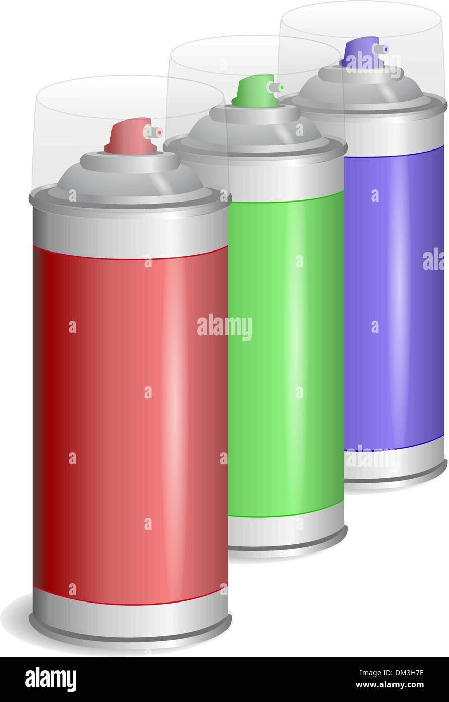 Stencil spray can graffiti Stock Vector Images - Alamy