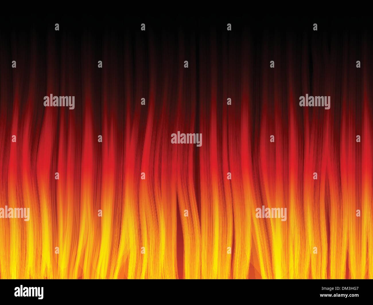 Realistic Fire Flames. Color and forms are editable Stock Vector Image ...