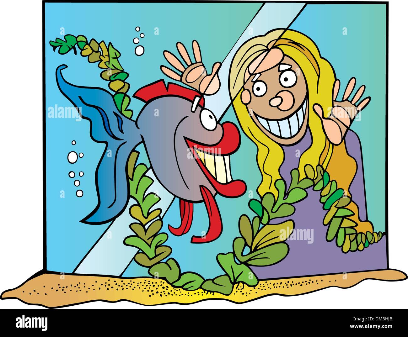 Fish are friends Stock Vector Images - Alamy