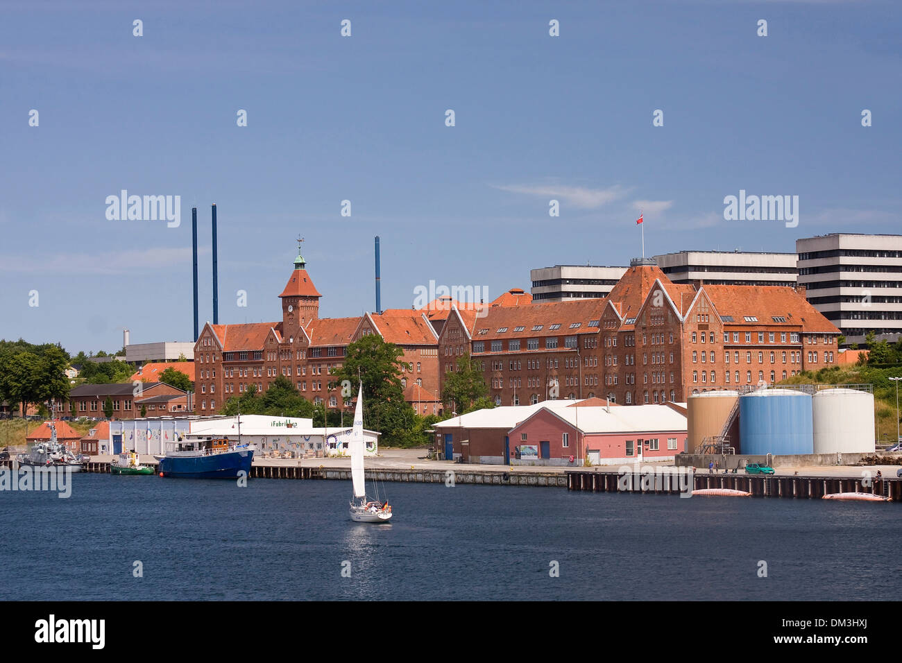 Boats, town, city, Denmark, Danish, Europe, harbours, ports, harbour ...
