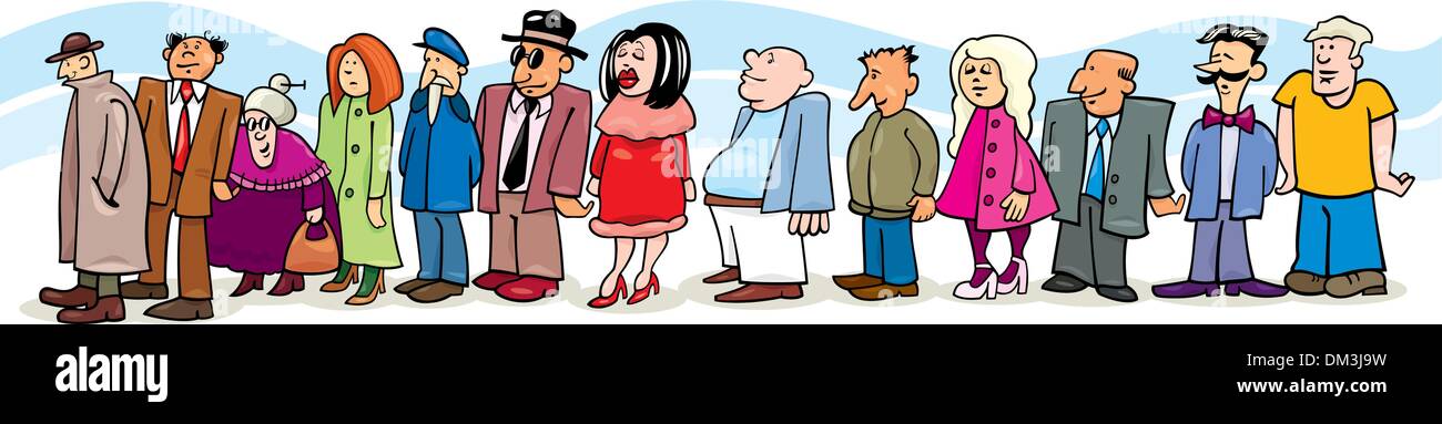 people in queue Stock Vector Image & Art - Alamy