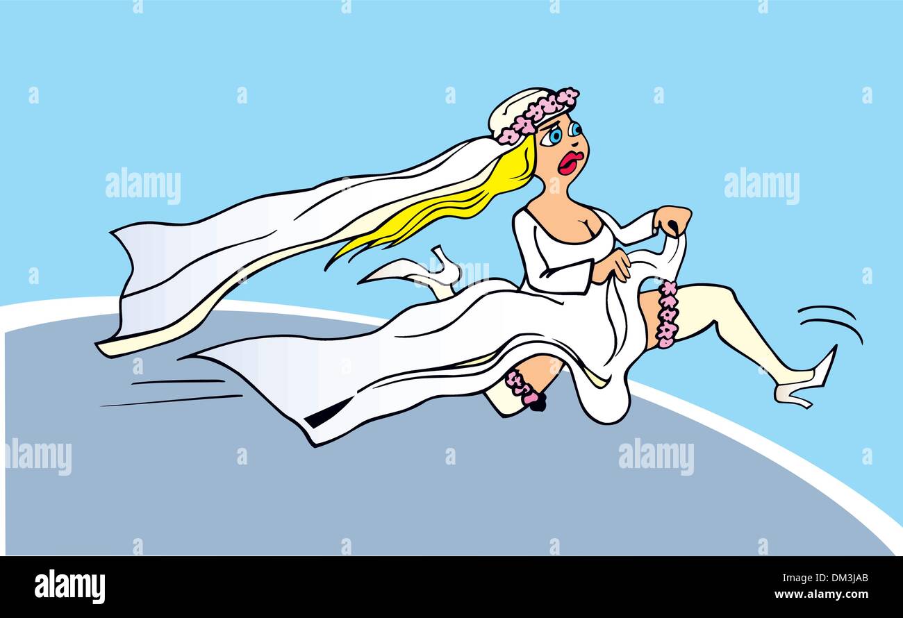 Escape bride Stock Vector Images - Alamy