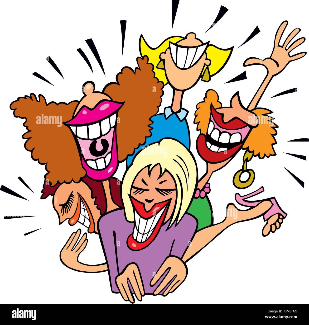 Women having fun and laughing Stock Vector Image & Art - Alamy