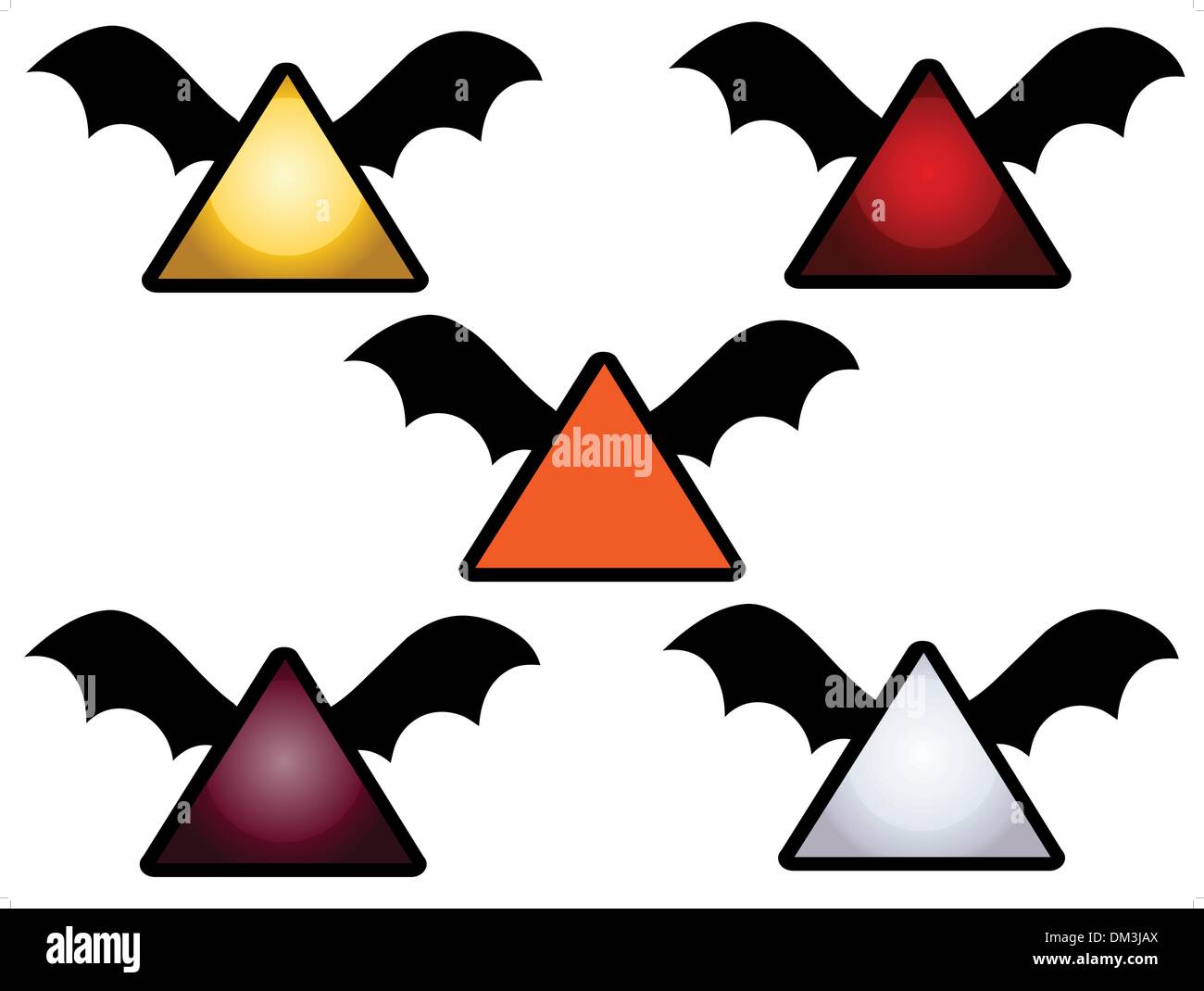 Bat triangular Stock Vector Images - Alamy