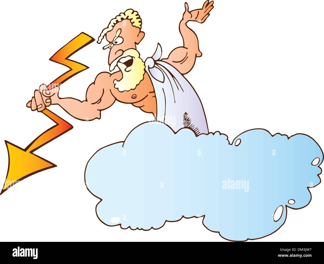 Angry zeus Stock Vector Images - Alamy