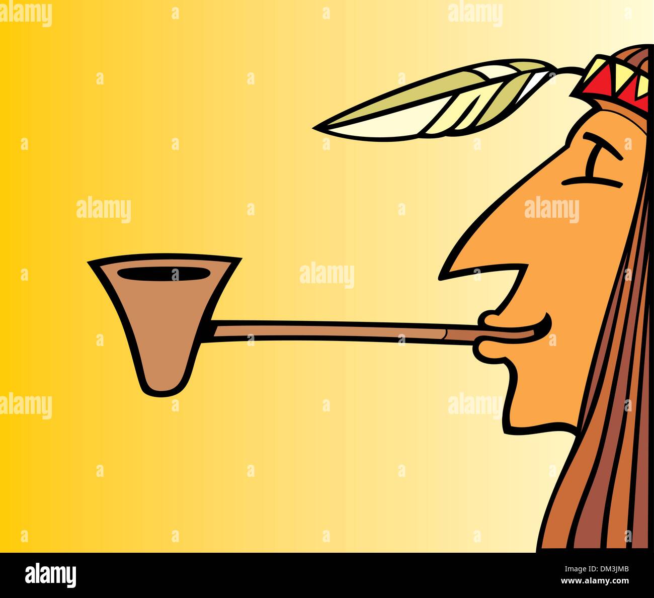 indian smoking pipe of peace Stock Vector Image & Art - Alamy