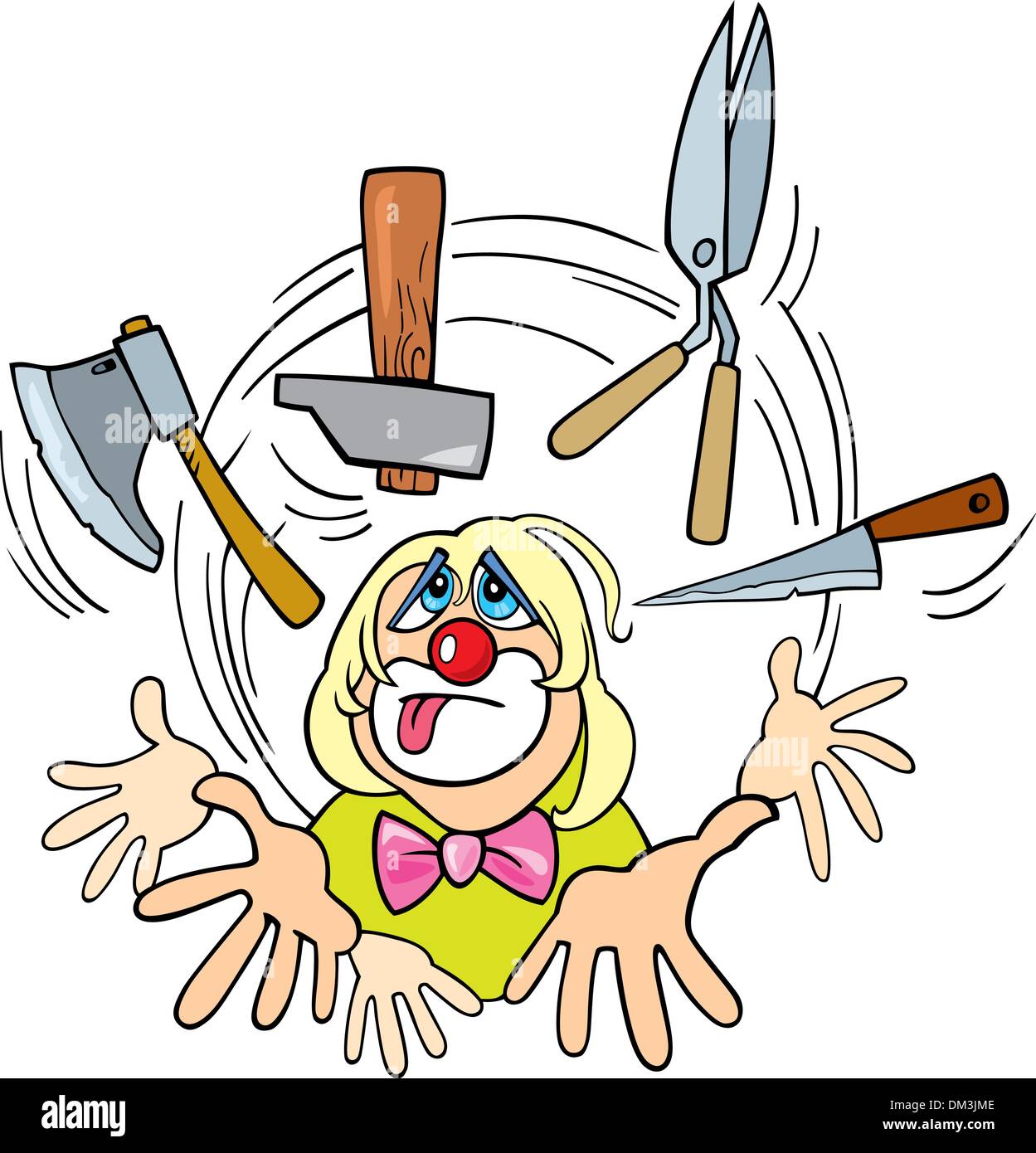 Axe juggler Stock Vector Images - Alamy