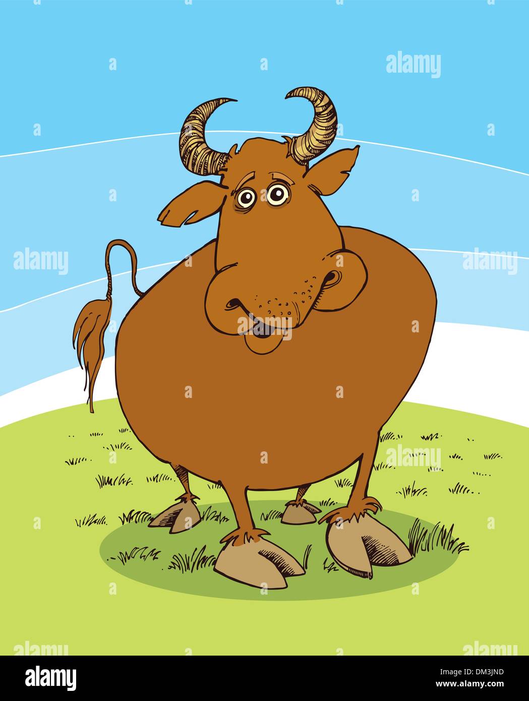 Surprised bull Stock Vector Images - Alamy