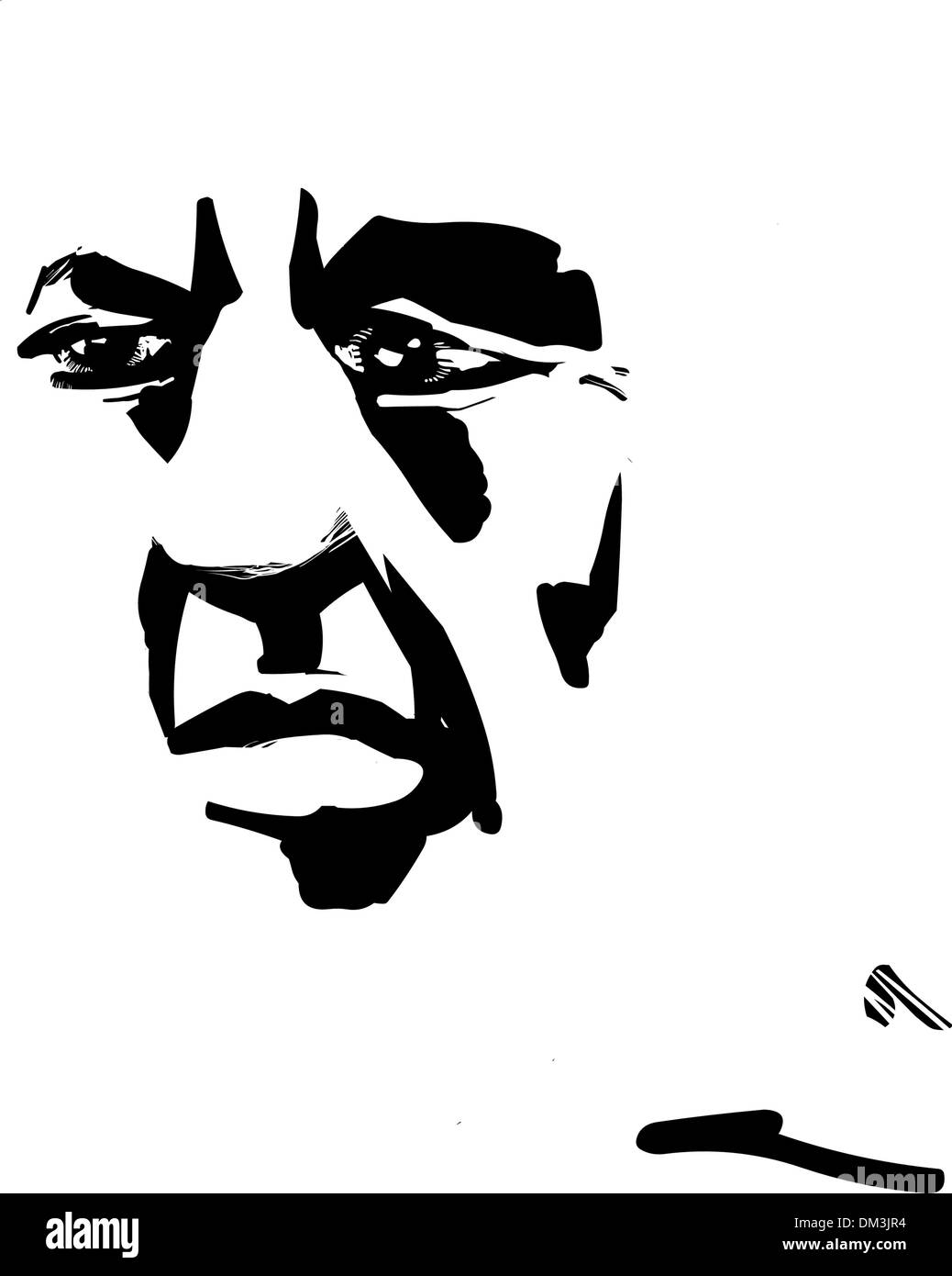 Face in pencil Stock Vector Images - Alamy